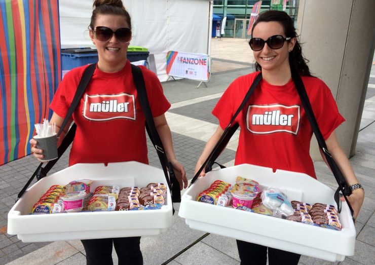 Usherette Tray | Mobile Sampling Tray | Branded Usherette Trays