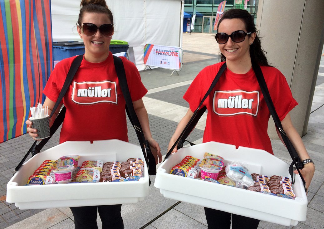 Usherette Tray | Mobile Sampling Tray | Branded Usherette Trays